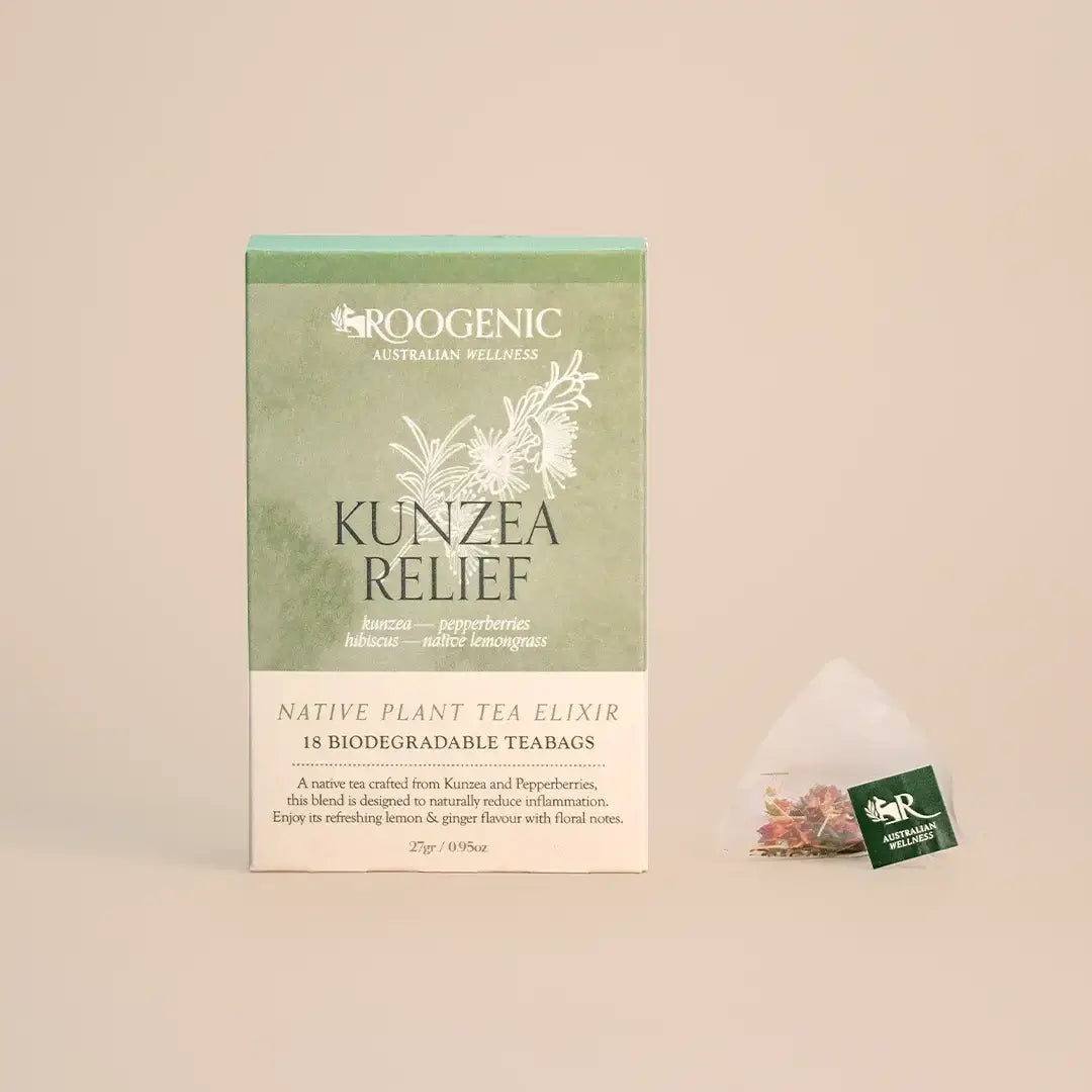 Kunzea Relief Tea – Soothing Native Botanical Blend | Roogenic
